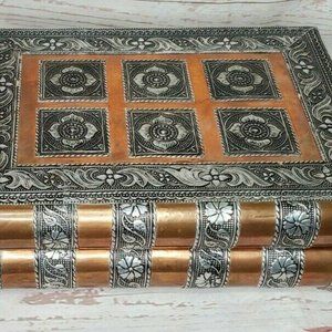 Unlisted | Storage & Organization | Vintage Embossed Metal Book Jewelry ...